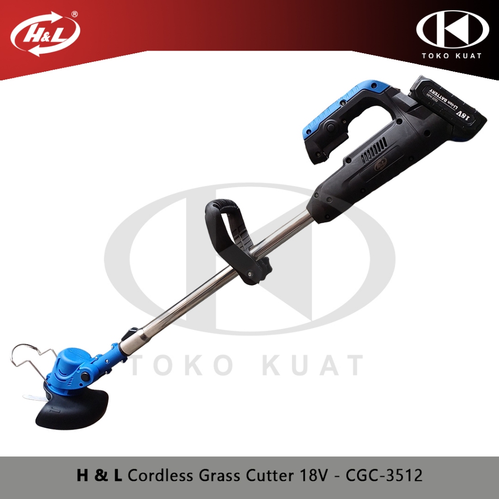 Jual H & L Cordless Grass Cutter / Mesin Potong Rumput Battery 18V CGC ...