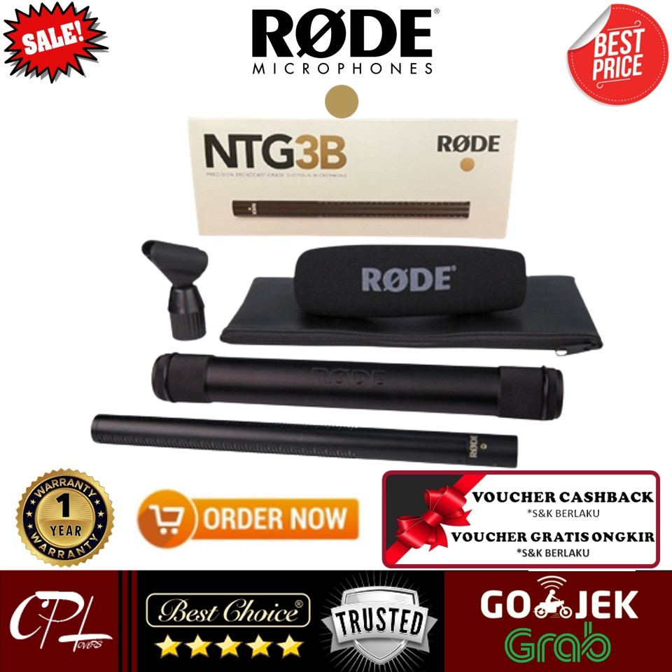Jual RODE NTG3B Moisture-Resistant Shotgun Microphone (Black) | Shopee ...