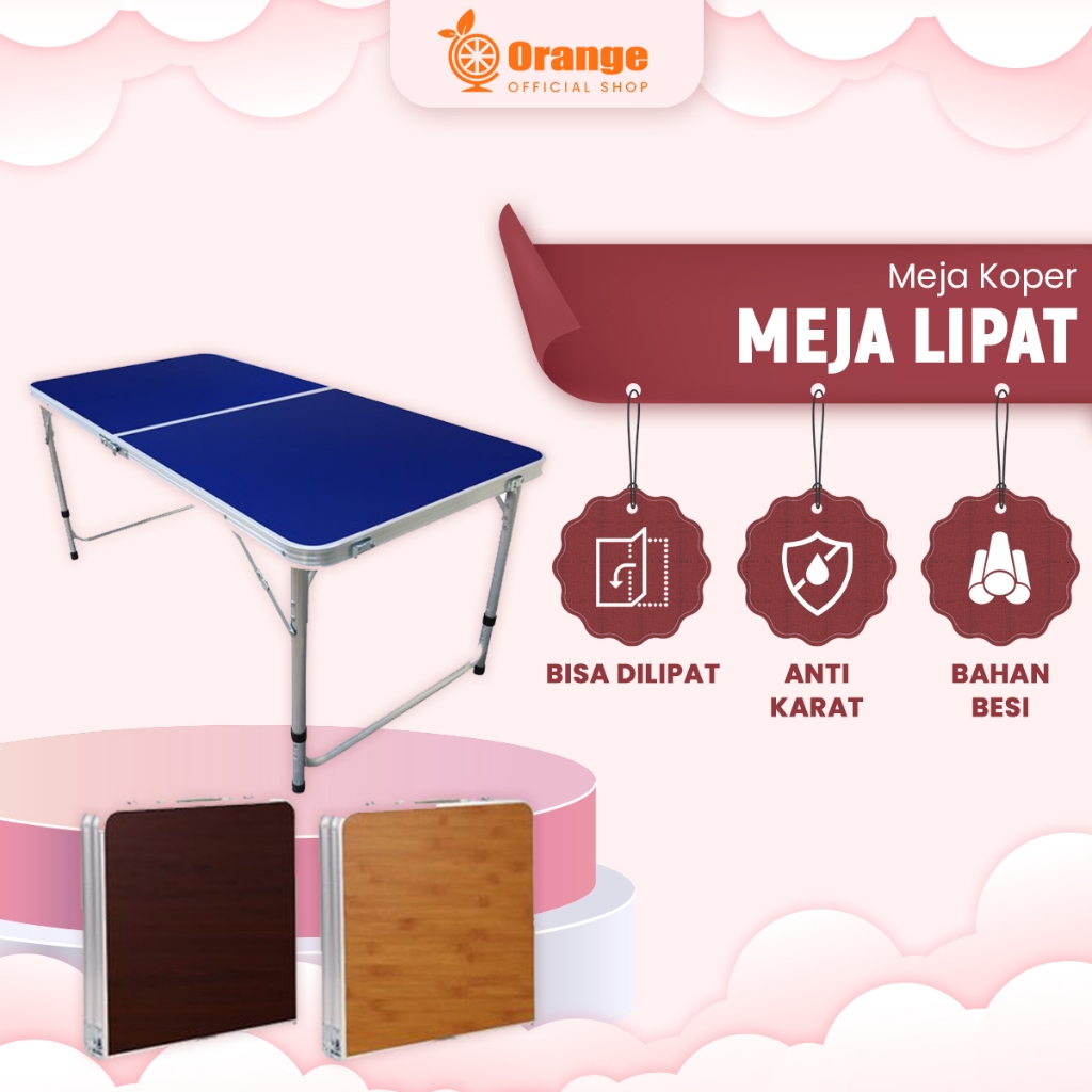 Jual Meja Lipat Portable Meja Koper Meja Makan lesehan Meja lipat Kayu ...