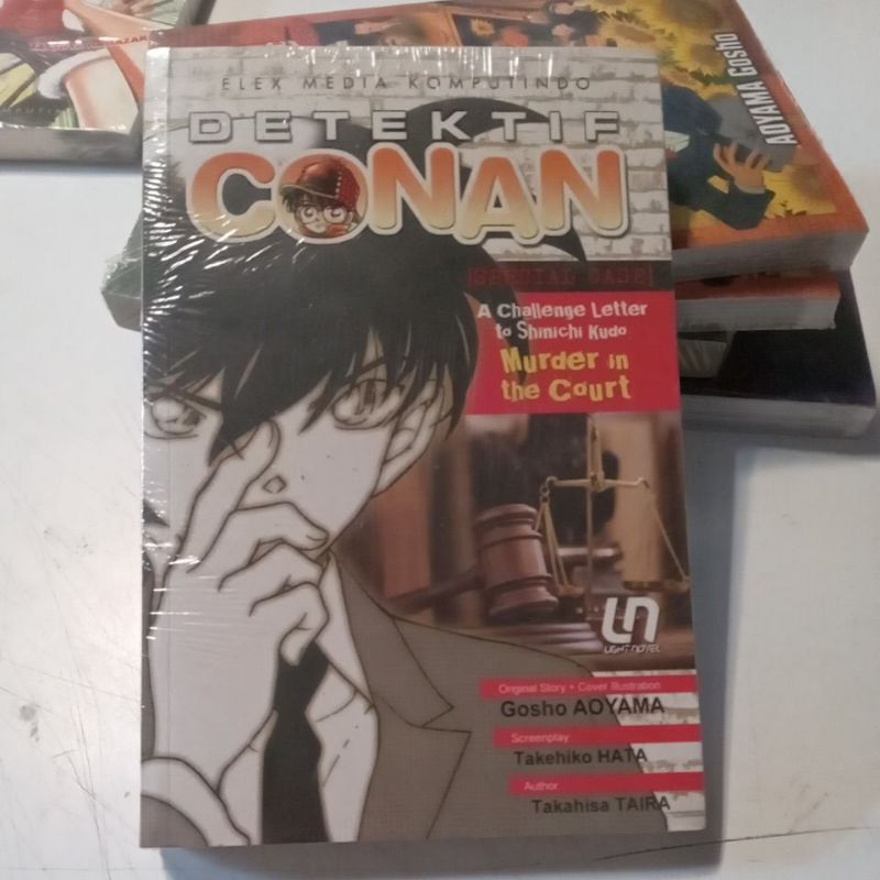 Jual Light Novel Detektif Conan A Challenge Letter to Shinichi Kudo Murder in The Court | Shopee ...