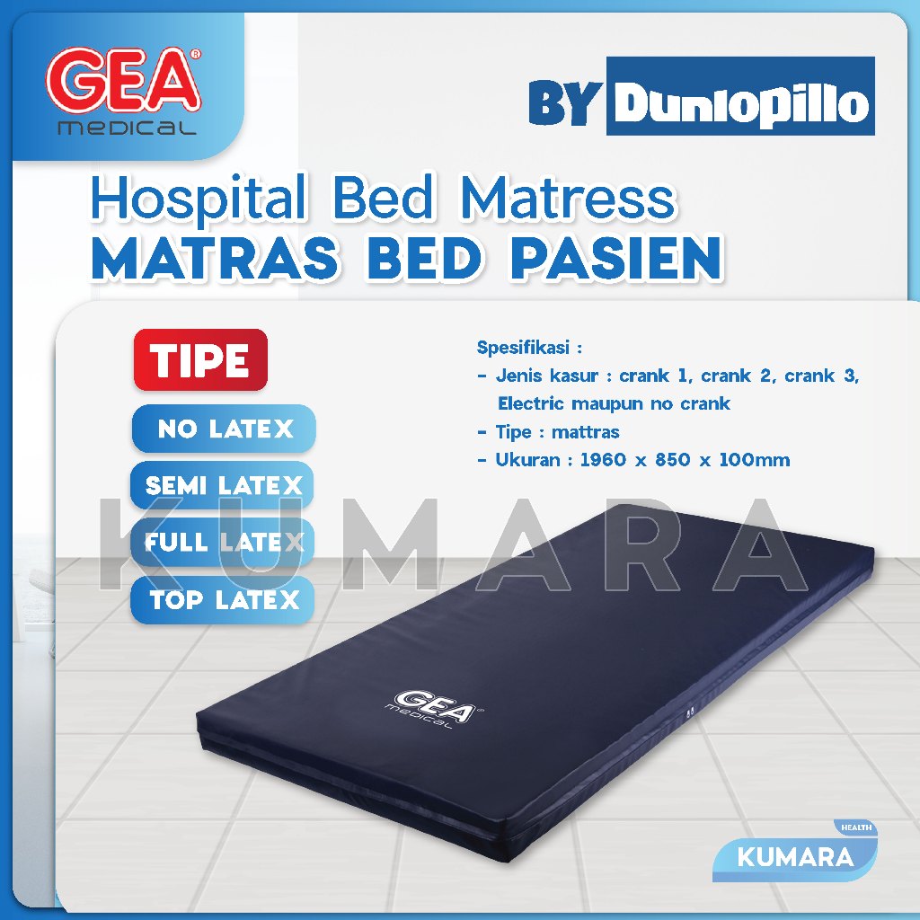 Jual GEA - Matras Bed Pasien DUNLOPILLO / Mattres Hospital Bed 1-2-3 ...
