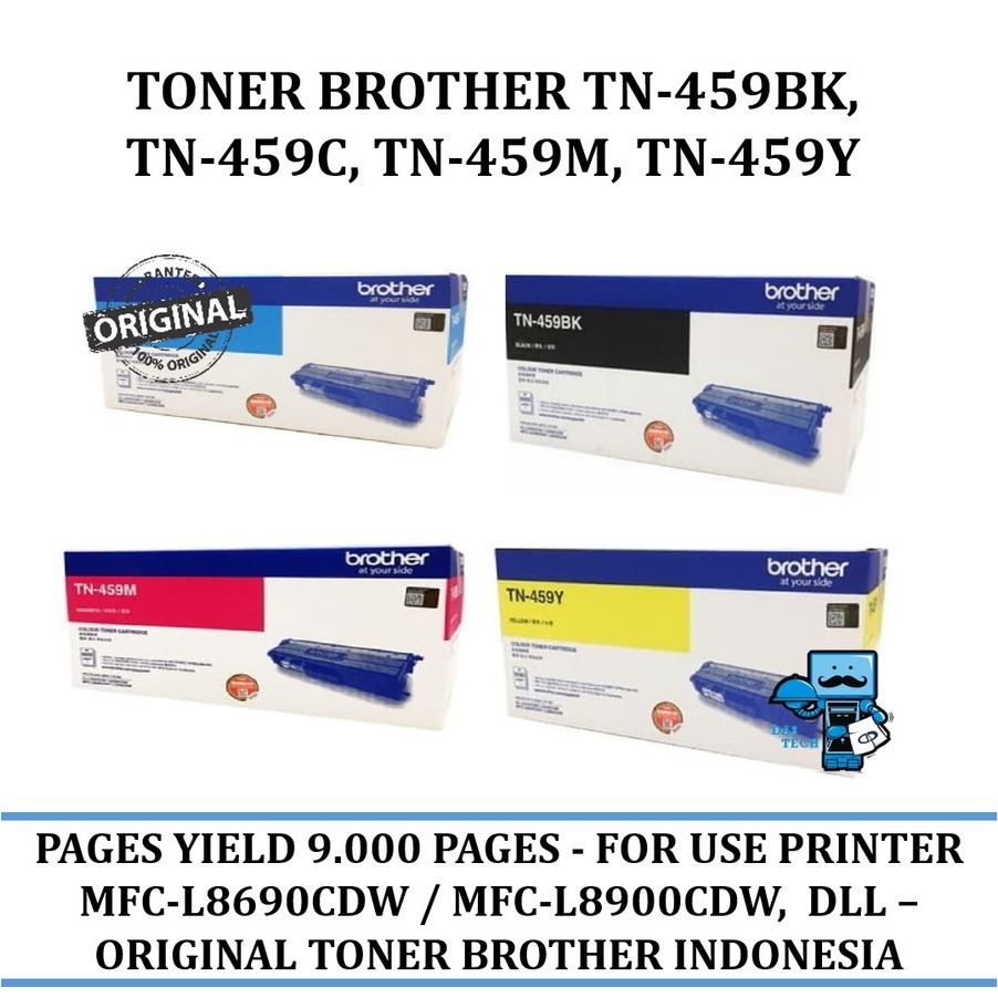 Jual Toner Brother TN - 459 (BK, C, Y, M) for MFC-L8690CDW / MFC ...