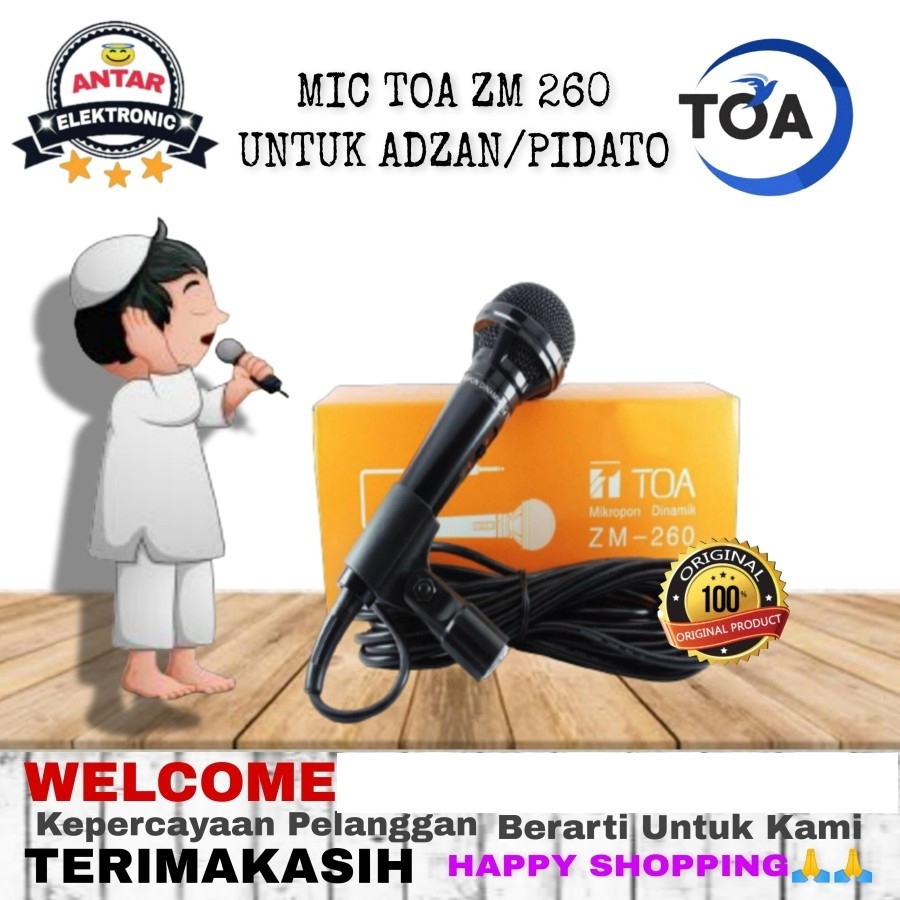 Jual MIC TOA ZM 260 ORIGINAL (Cocok Untuk Adzan/Pidato di Mesjid ...