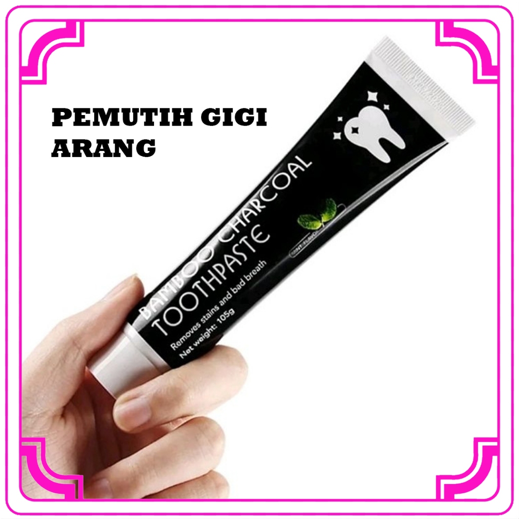 Jual HB Pemutih Gigi Arang Bamboo Charcoal Toothpaste Odol Penghilang ...