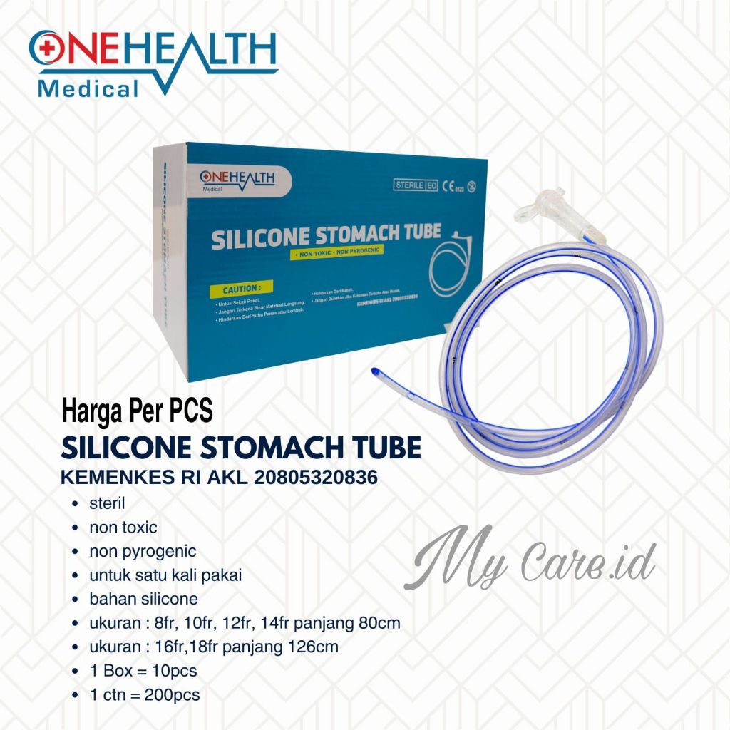 Jual LynCare NGT SILICONE Onehealth / Stomach Tube silicone / Selang ...