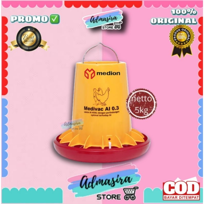 Jual MULTI FEEDER 5KG MEDION Super Feeder Ransum Ayam Tempat Makan Ayam Multifeeder | Shopee ...