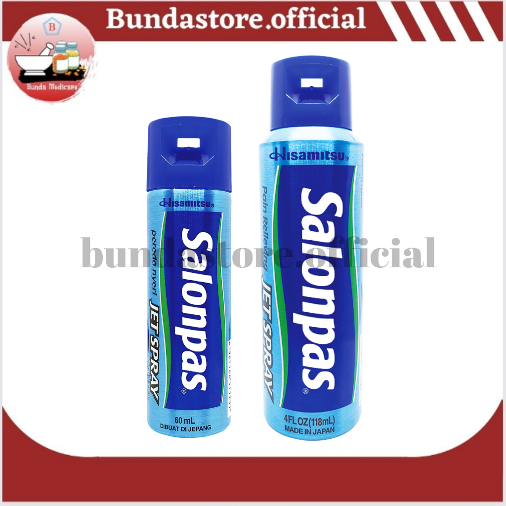 Jual Salonpas Jet Spray 60ml & 118ml PainKiller Spray Pereda Nyeri ...