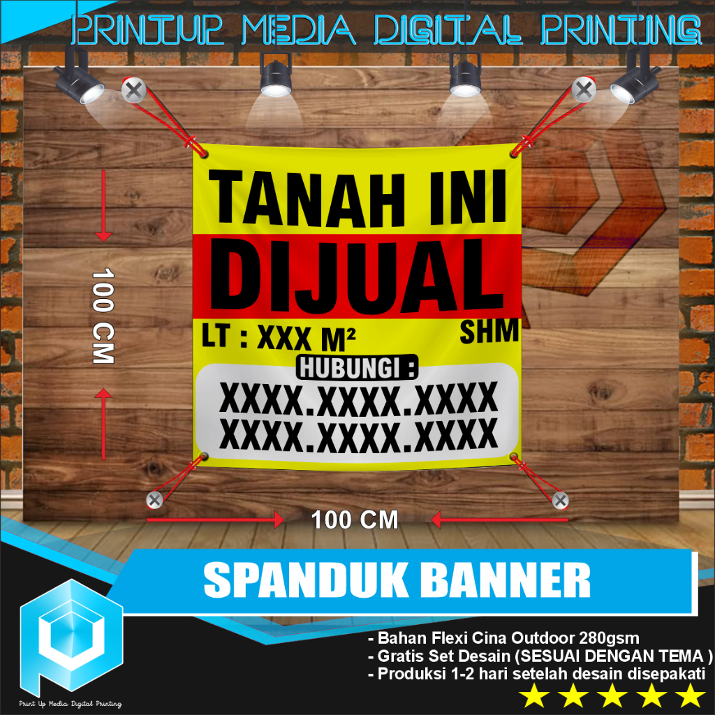 Jual CETAK SPANDUK BANNER BALIHO PAMPLET DIJUAL FREE DESAIN CUSTOM ...