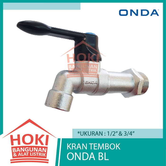 Jual KRAN ATAP TEMBOK TAMAN ONDA BL 1/2" 3/4" - Keran Air Kamar Mandi ...