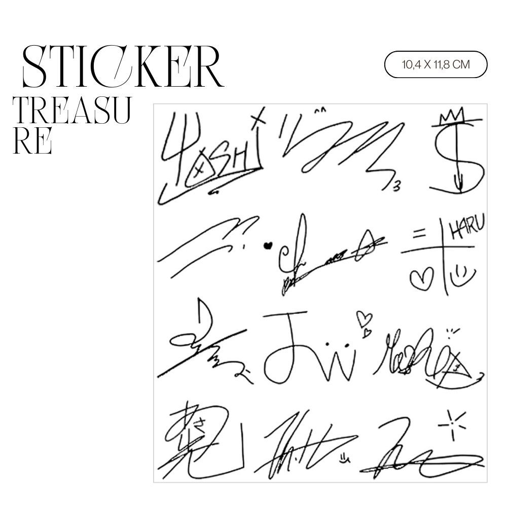 Jual STIKER TREASURE (1 SET) TANDA TANGAN TTD KPOP IDOL KOREA PREMIUM ...