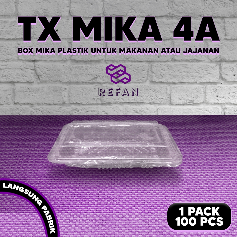 Jual MIKA 4A BENING (ISI 100) / MIKA TRAY KEMASAN KUE UKURAN 4A MAKANAN ...