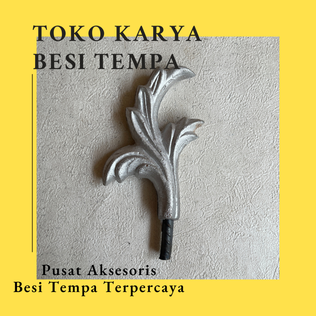 Jual Ornamen Pagar Besi Daun D-55 / Aksesoris Pagar Besi dan Tralis ...