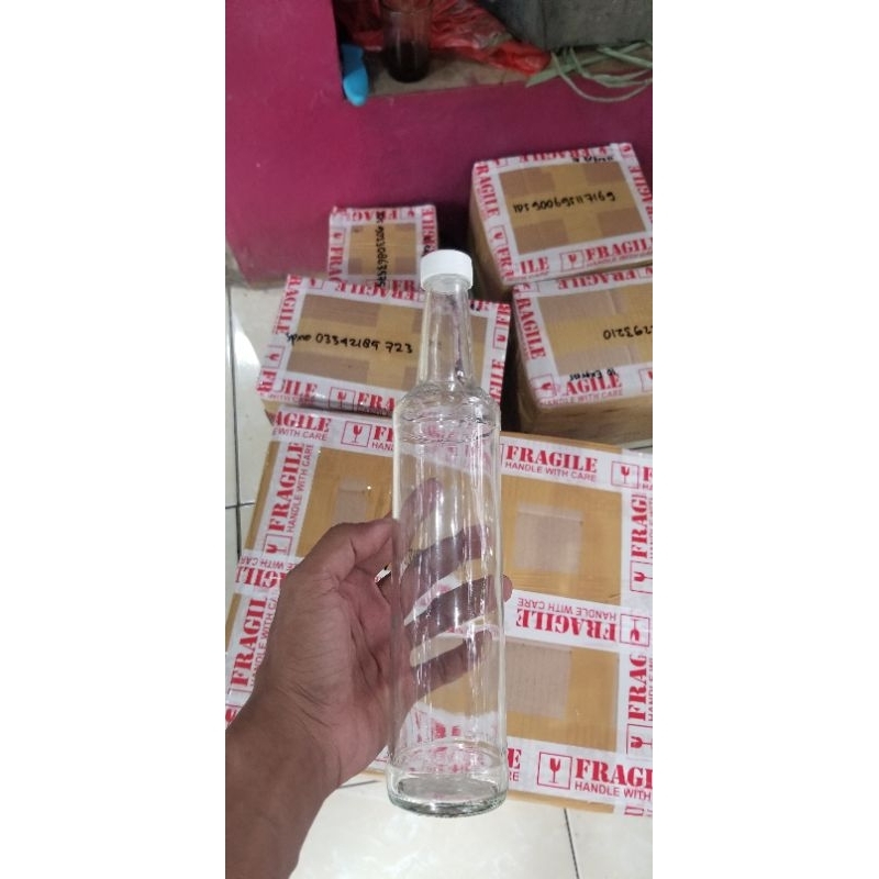 Jual Botol Kaca bening ex Marjan 460ml | Shopee Indonesia