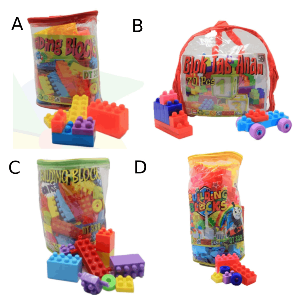 Jual BLOCK SUSUN HAPPY TIME Mainan Edukasi Anak Building Lego Block ...