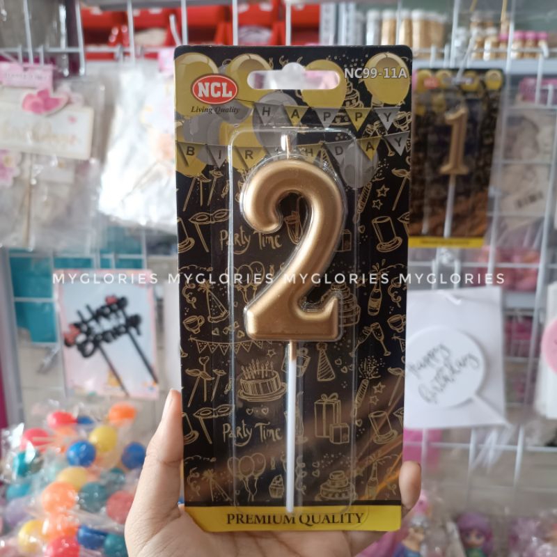 Jual Lilin Angka Gold JUMBO - Lilin Emas Ulang Tahun | Shopee Indonesia