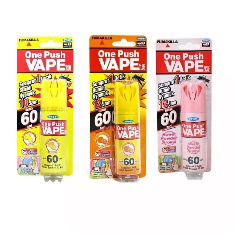 Jual VAPE ONE PUSH 60 HARI/ OBAT NYAMUK SEMPROT/ FUMAKILLA | Shopee ...