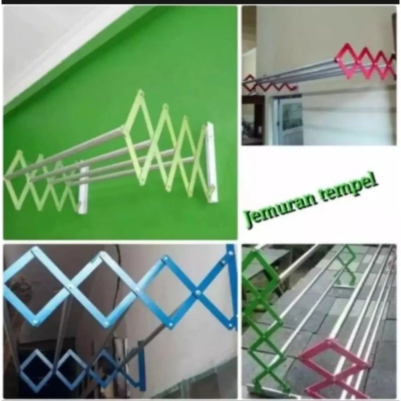 Jual JEMURAN DINDING LIPAT FLEKSIBEL JEMURAN PORTABLE SUDUT JEMURAN ...