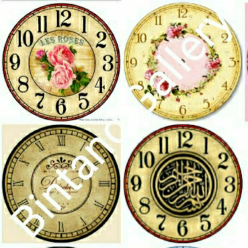 Jual BAGRON JAM AJA TANPA MESIN / Background jam / bahan mahar | Shopee ...