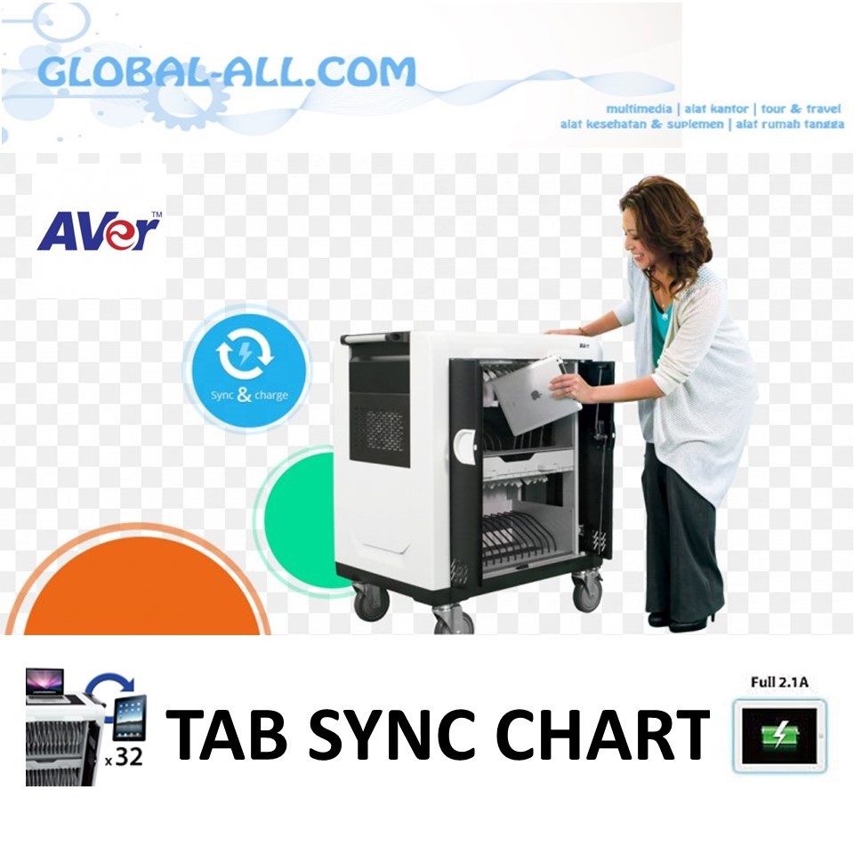 Jual AVER TABSYNC CHART CHARGER LEMARI CHARGER 32 TAB SMARTPHONE | Shopee Indonesia
