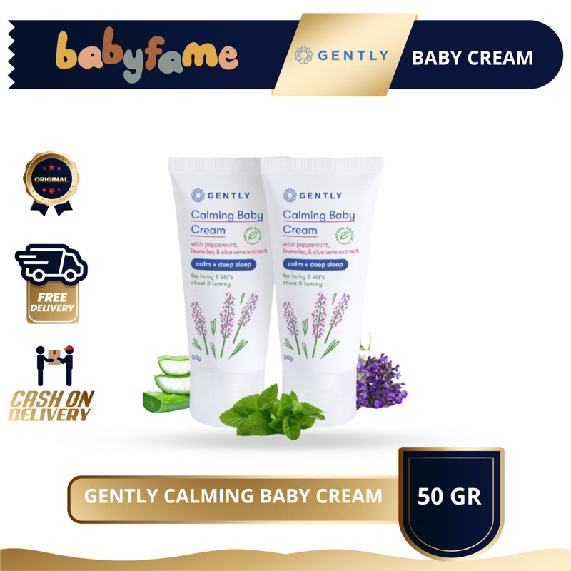 Jual GENTLY CALMING BABY CREAM | CALM DEEP SLEEP | 50GR | 20GR ...
