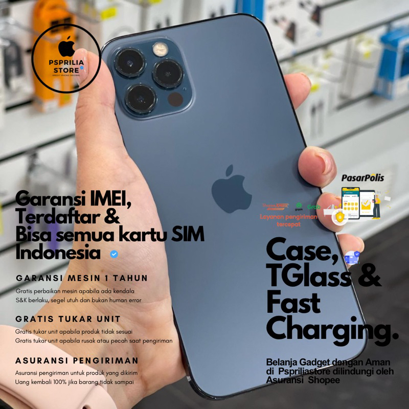 Jual iPhone 12 Pro - 128GB 256GB - Like New - JAMINAN ORI | Shopee Indonesia