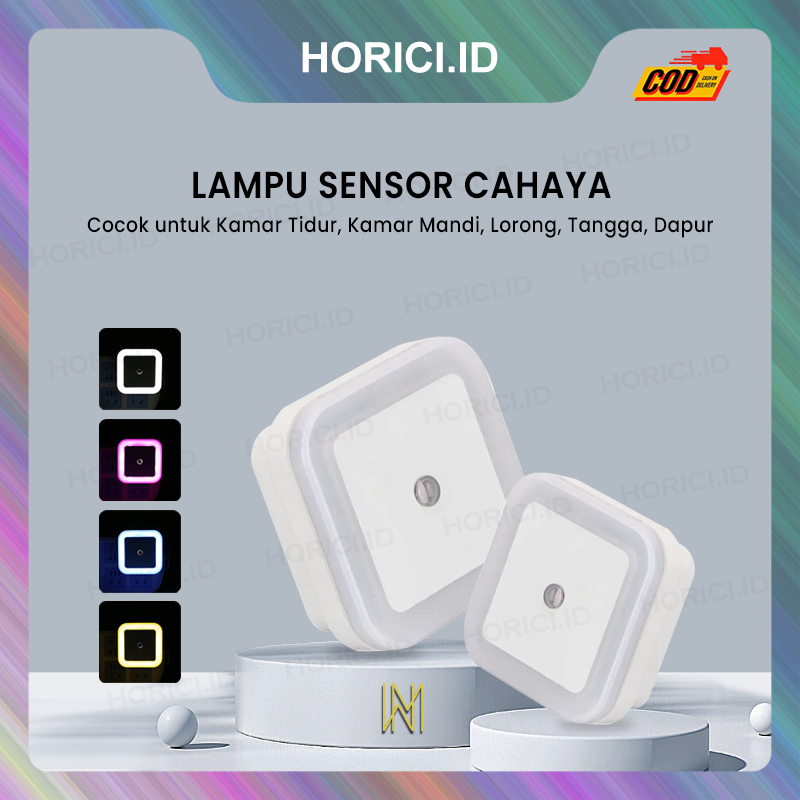 Jual Lampu Tidur LED Kotak Dengan Sensor Cahaya Dekorasi Rumah Hiasan ...