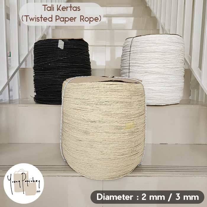 Jual Tali Kertas / Twisted Paper Rope Tali Paper Bag 100M | Shopee ...