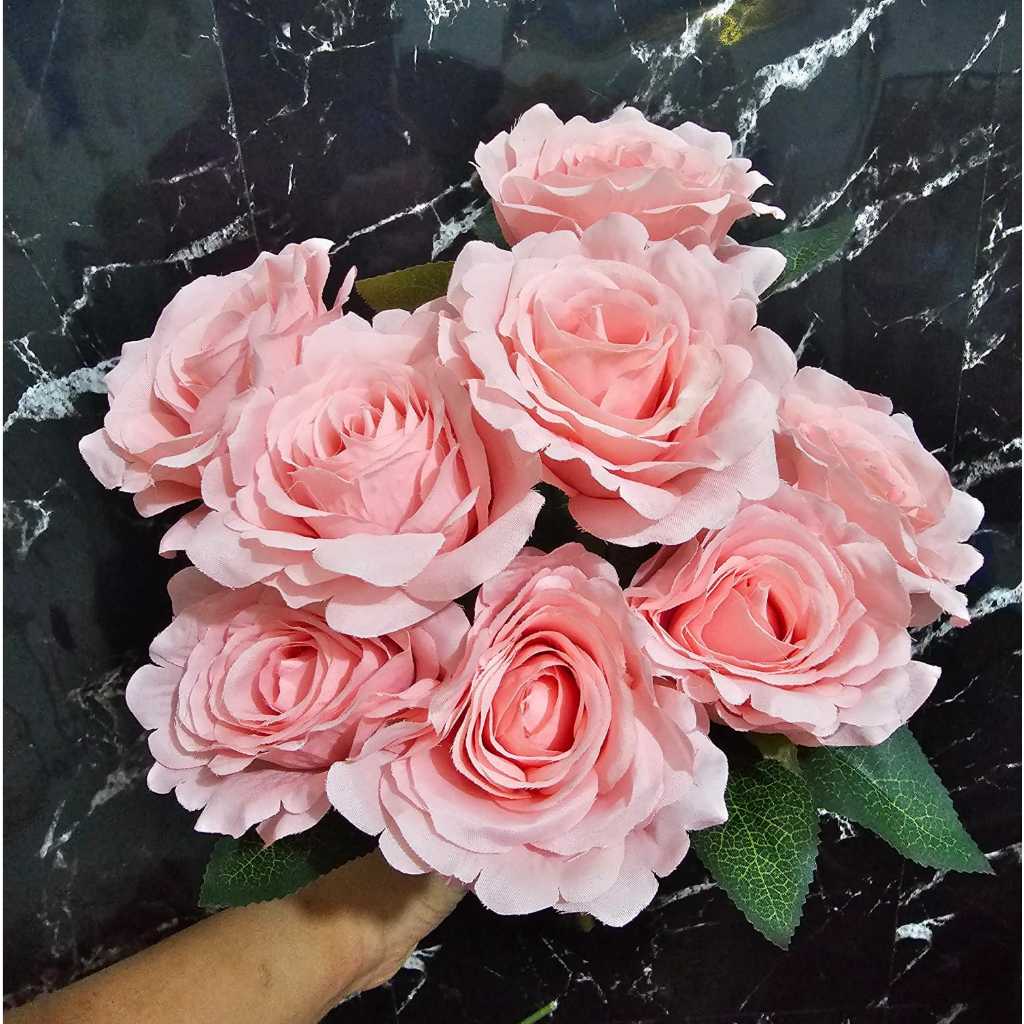 Jual Bunga Artificial Mawar Rose Flower Warna Autumn 10 kuntum | Shopee ...