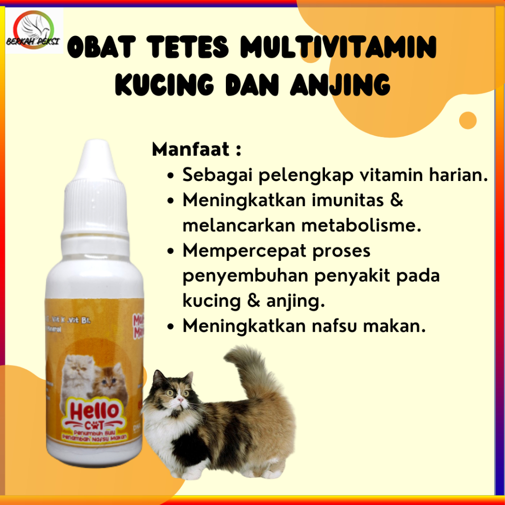 Jual OBAT TETES MULTIVITAMIN MENJAGA KESEHATAN MENINGKATKAN IMUN HEWAN ...