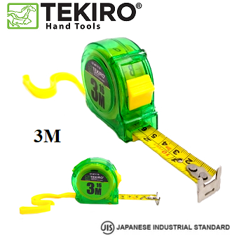 Jual Tekiro Meteran 3 Meter / Meteran 3M Transparan Hijau / Measuring ...