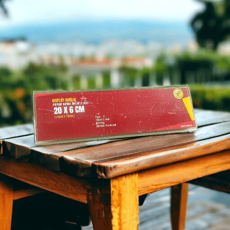 Jual Display Akrilik Papan Nama Meja Kantor Tempat Nama Meja Rapat ...