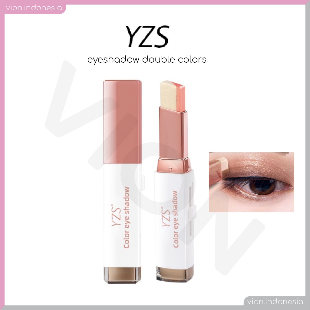 Jual YZS Original Double Color Eye Shadow Double Color Eyeshadow Stick Gradient Ombre Color ...