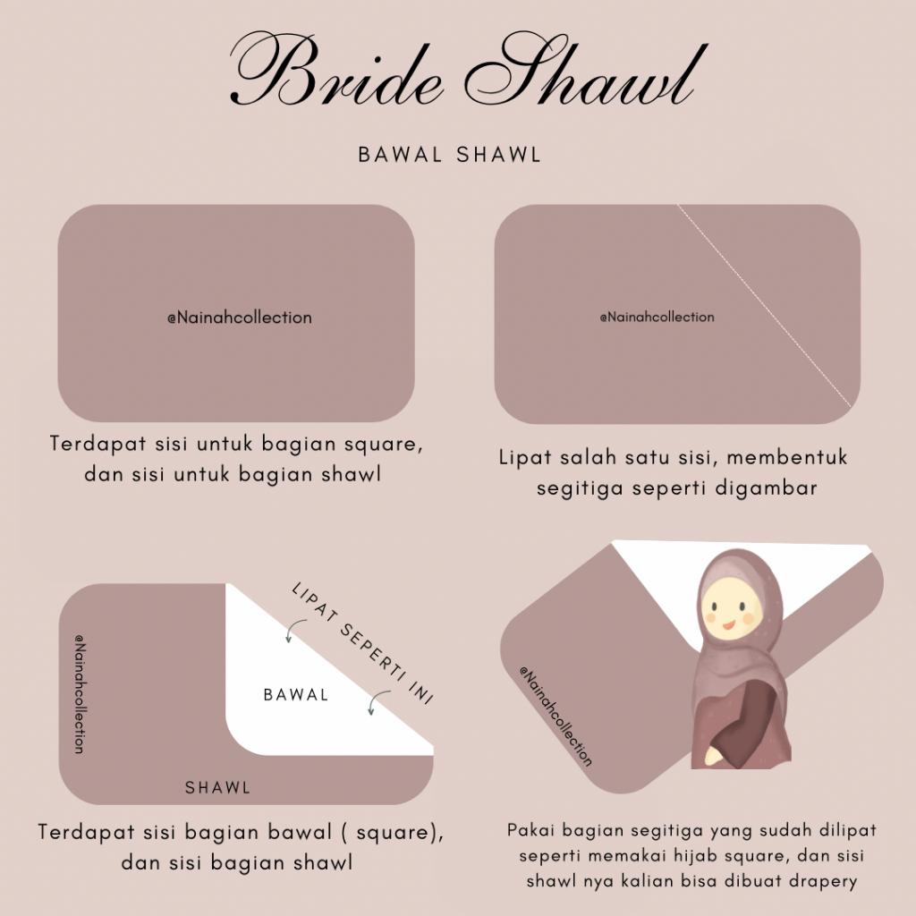 Jual Penawaran Terbatas! (BRIDE SHAWL) BUKAN DRAPERY INSTAN! Hijab ...