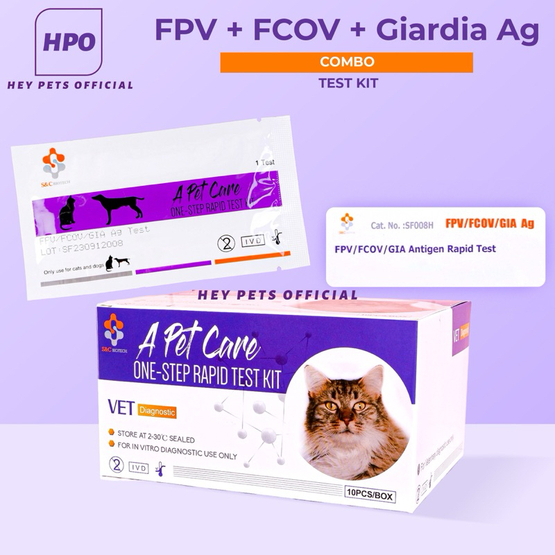 Jual Test Kit Combo FPV + FCOV + GIARDIA ag - Combo Test 3 Penyakit ...