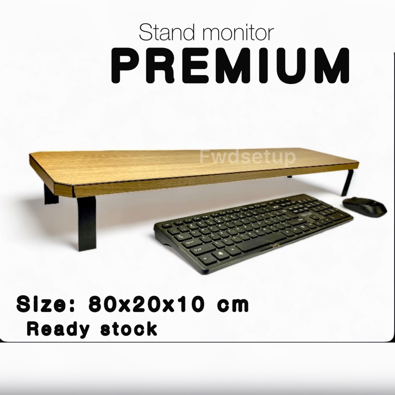 Jual Desk Shelf Monitor Bahan Premium HPL 80cm Meja Monitor / Stand ...