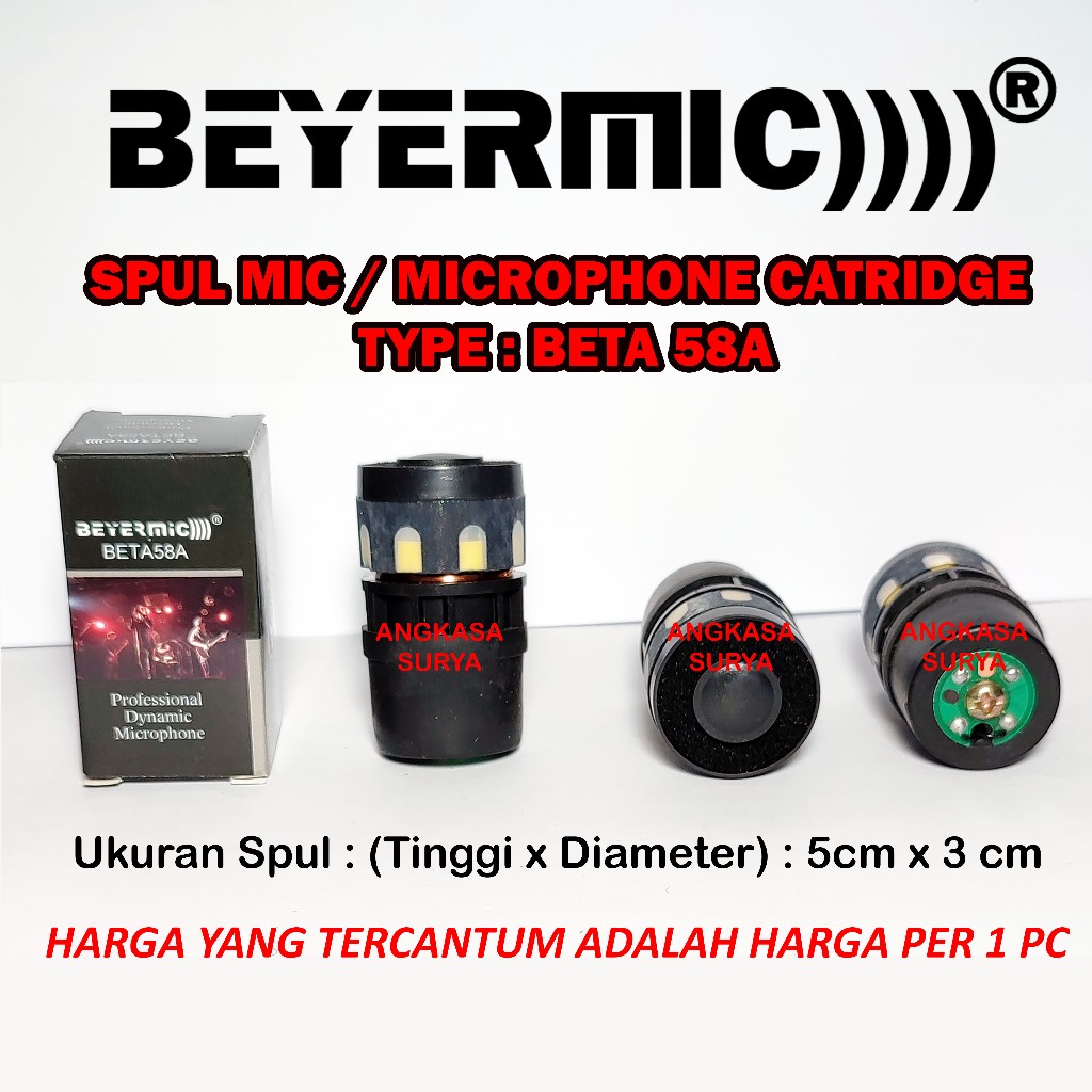 Jual Spul Mic Beyermic BETA58A Original / Spul Spoll Spol Microphone ...