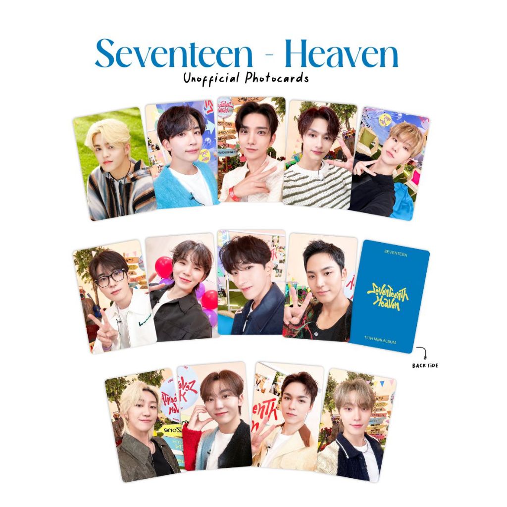Jual Photocard Premium Seventeen Heaven Per Member Unofficial | Shopee ...