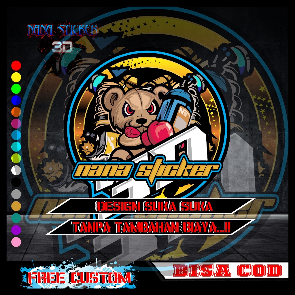 Jual STICKER DESAIN SUKA SUKA, sesuai selera anda STICKER | Shopee ...