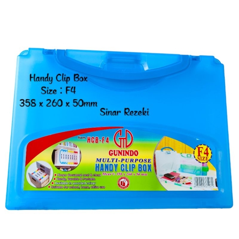 Jual 1 buah!! Multi purpose handy clip box folio/box file F4/ map ...