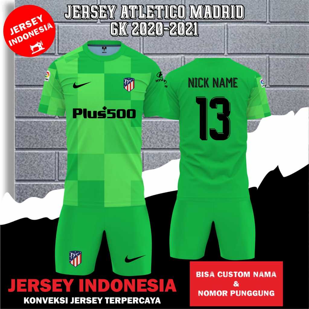 Jual Jersey Sepak Bola ATLETICO MADRID KIPER 2020-2021 Retro Liga ...