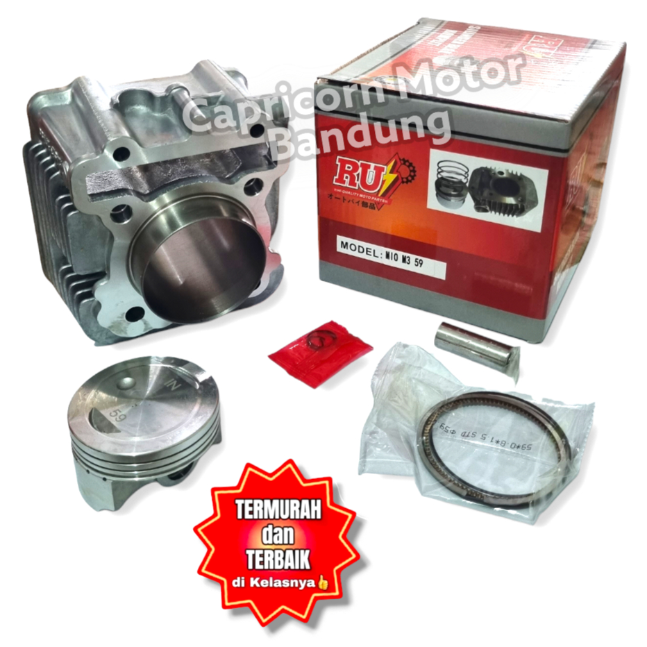 Jual Blok Boring Seher SET MIO M3 BORE UP 59 mm 155 CC SOUL GT 125 RUI KING WAY | Shopee Indonesia