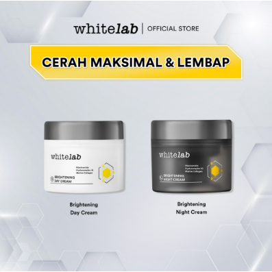 Jual Whitelab Brightening Day Cream & Whitelab Brightening Night Cream ...