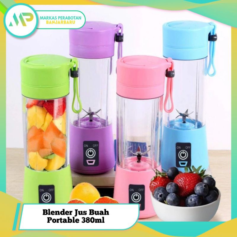 Jual Blender Jus Buah Mini Portable 380ml dan 420ml / Blender Jus ...