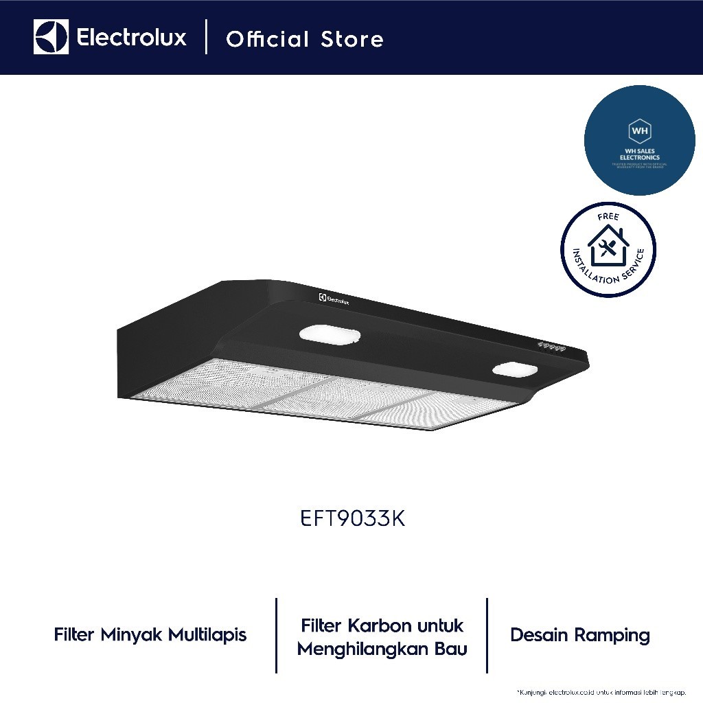 Jual ELECTROLUX Penghisap Asap Dapur EFT9033K / EFT 9033K / EFT 9032 K ...