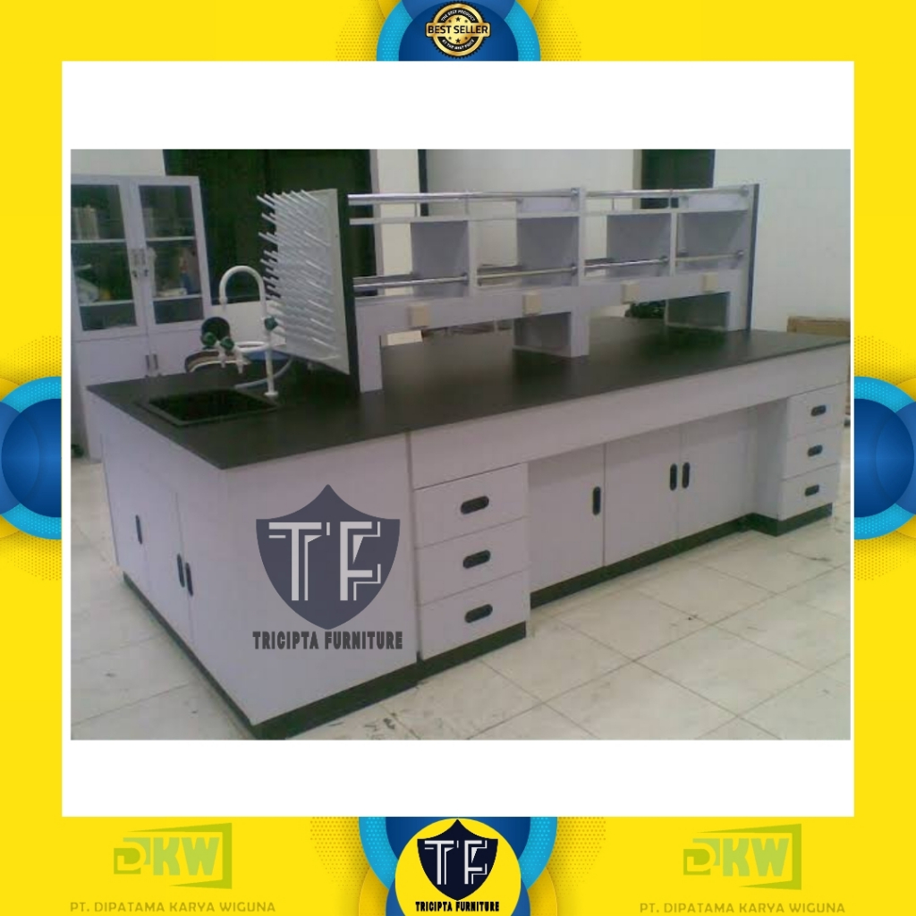 Jual Island Bench Meja Laboratorium Granite 3000x1500x850mm | Shopee ...
