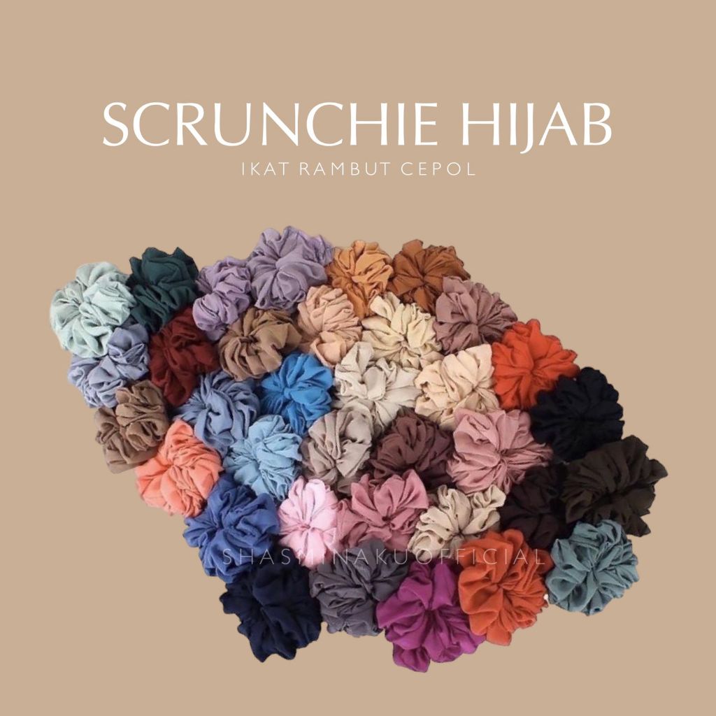 Jual SCRUNCHIE HIJAB / IKAT RAMBUT CEPOL | Shopee Indonesia