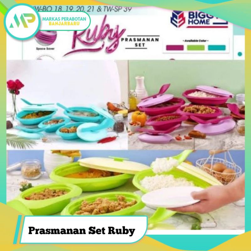 Jual PRASMANAN SET PLASTIK / Prasmanan Set Ruby Plastik / Serving Set ...