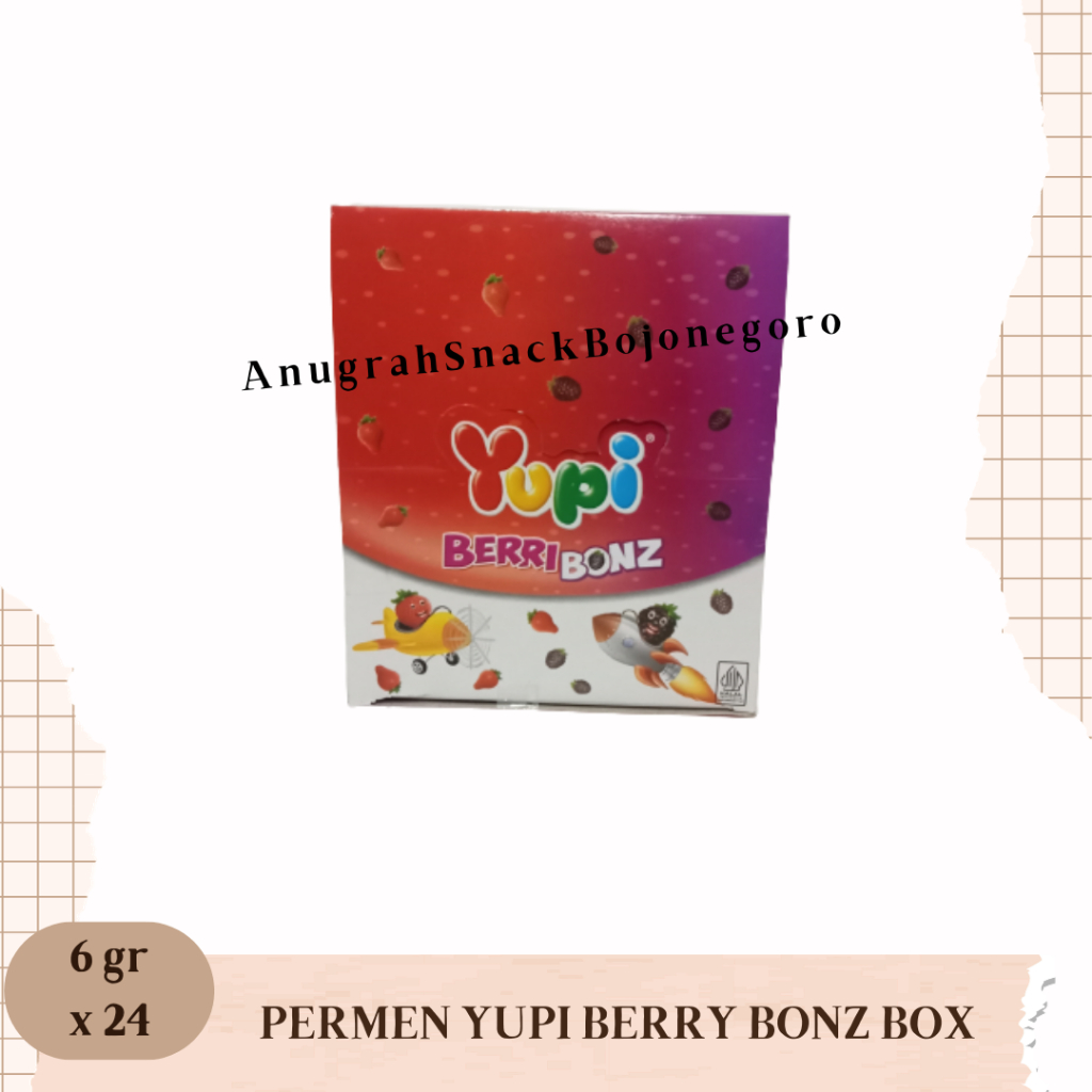 Jual Permen Yupi Box 6gr x 24 (7 Varian: Berry Bonz / Jungle Fun / Sea World / Wotaaa-Melon ...