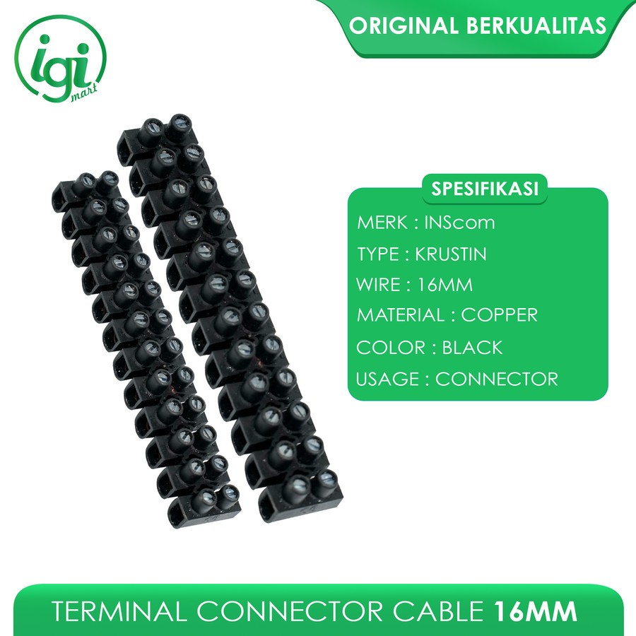 Jual TERMINAL KABEL KRUSTIN 16 mm / TERINAL CABLE / TERMINAL BLOCK ...