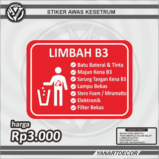 Jual Stiker Label Tempat Sampah, Stiker Sampah Organik, Stiker Sampah ...